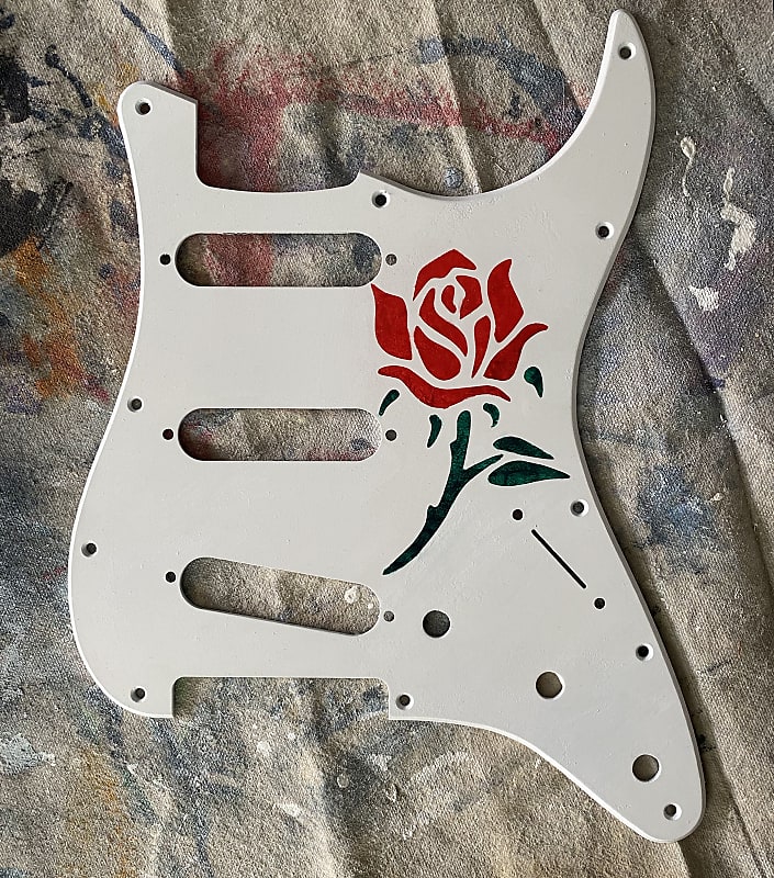 Fender Stratocaster Custom painted pickguard | Reverb