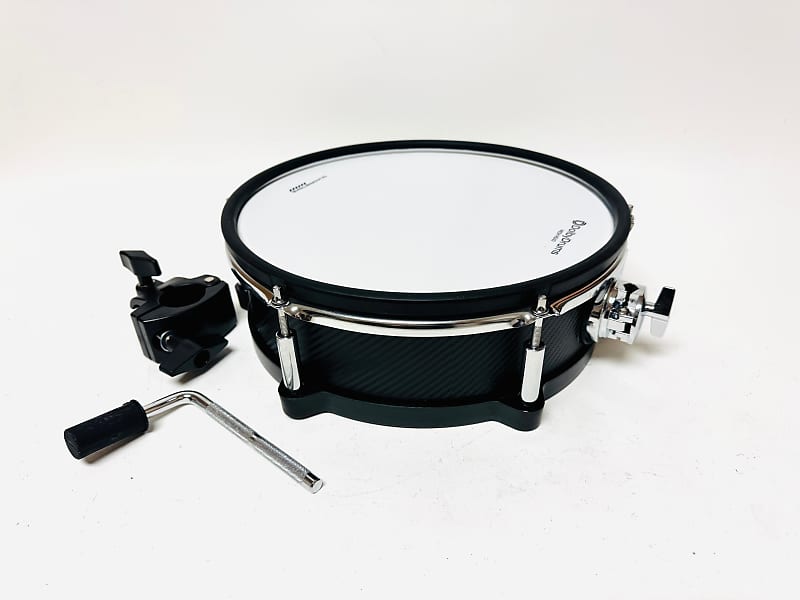 Lemon 12” x 4” Black Carbon Mesh Tom Snare w Upgrades for | Reverb