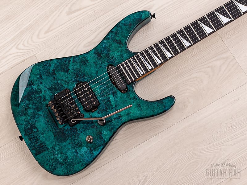 1994 Grover Jackson Doug Aldrich Custom Psycho Green-Blue, | Reverb
