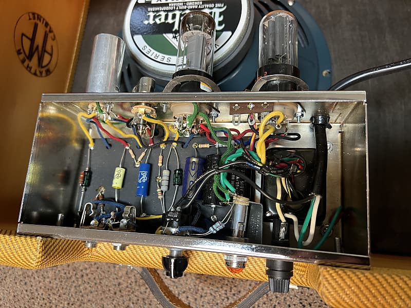 Fender Tweed Champ Clone 1x12 Weber Speaker Mather Cabinet | Reverb