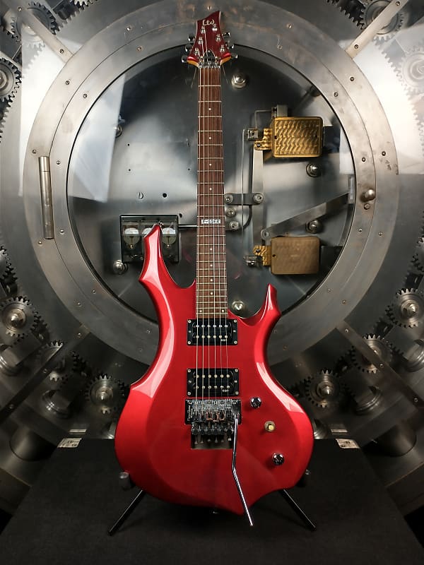 ESP LTD F-50FR Floyd Rose Red w/ Molded ESP Hard Case | Reverb