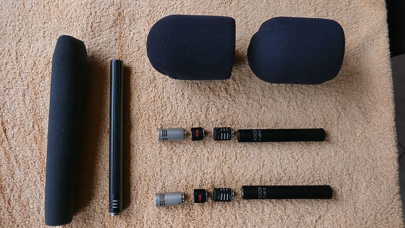 AKG 451E pair 1990 black with -10db pads, omni capsules, one | Reverb