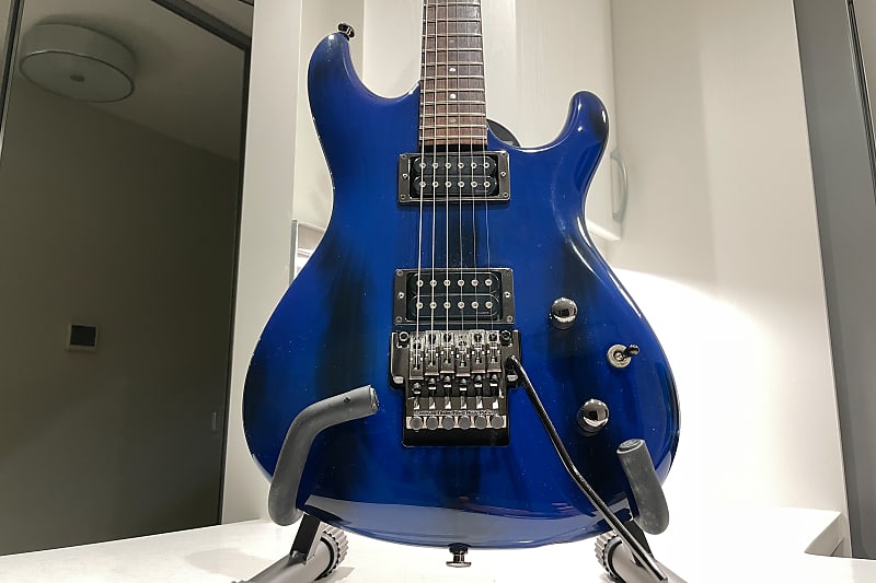 Ibanez Joe Satriani JS1000 BTB 2001 Burnt Transparent Blue | Reverb