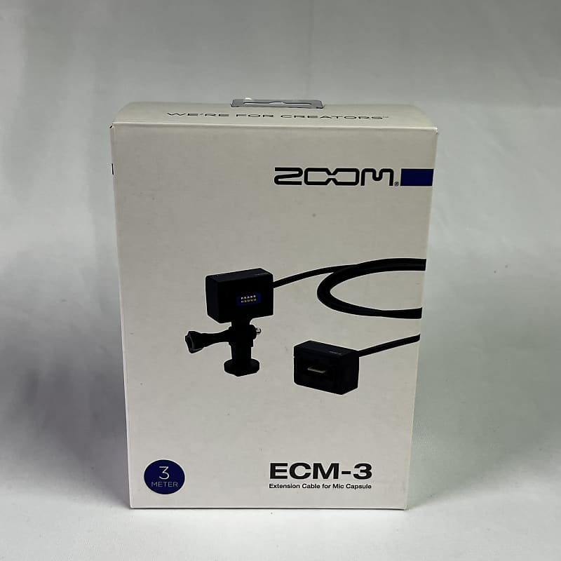 ZOOM ECM-3 - Extension Cable For Mic Capsule - 3 Meter | Reverb