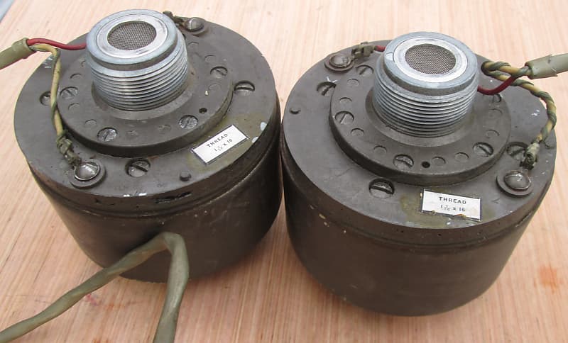 PAIR 1940s VINTAGE RCA DRIVER For HORN SOUNDS GOOD w/ MUSIC | Reverb