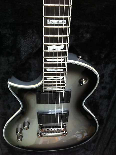 ESP LTD EC-1000 Silverburst Left Handed w/ESP Case | Reverb