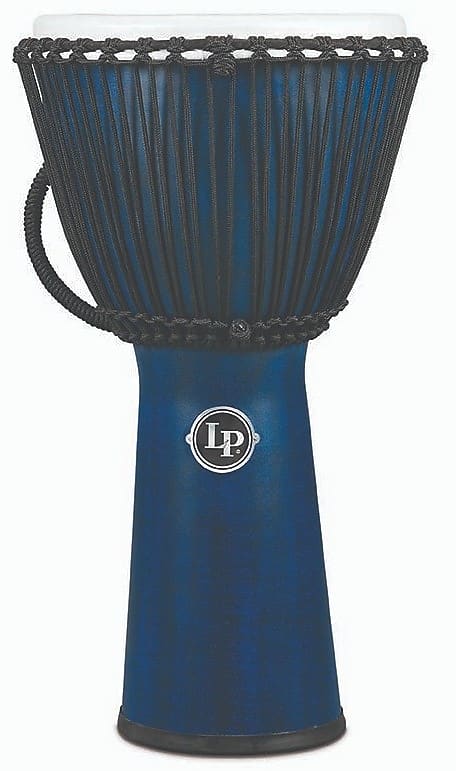 Latin Percussion LP725B World Beat FX Djembe Rope Tuned Blue | Reverb