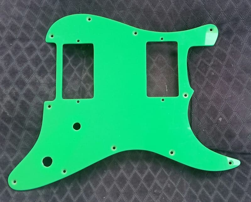 Aftermarket gloss green plexiglass strat pickguard 2 | Reverb