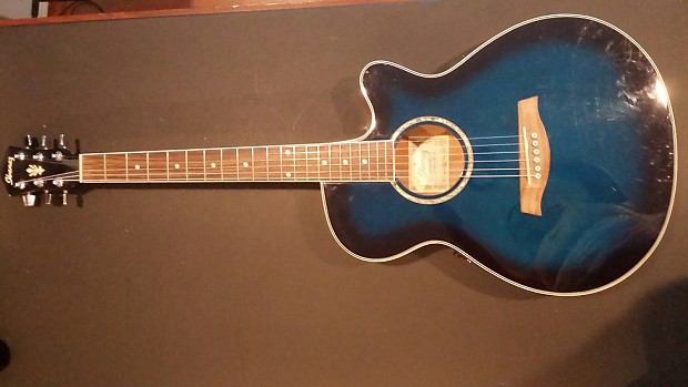 Ibanez AEG10E-TBS Blue Accoustic electric guitar | Reverb
