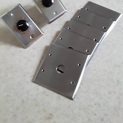 Lot of Stainless Steel 2-gang Wall Plates & Pair of Speaker | Reverb
