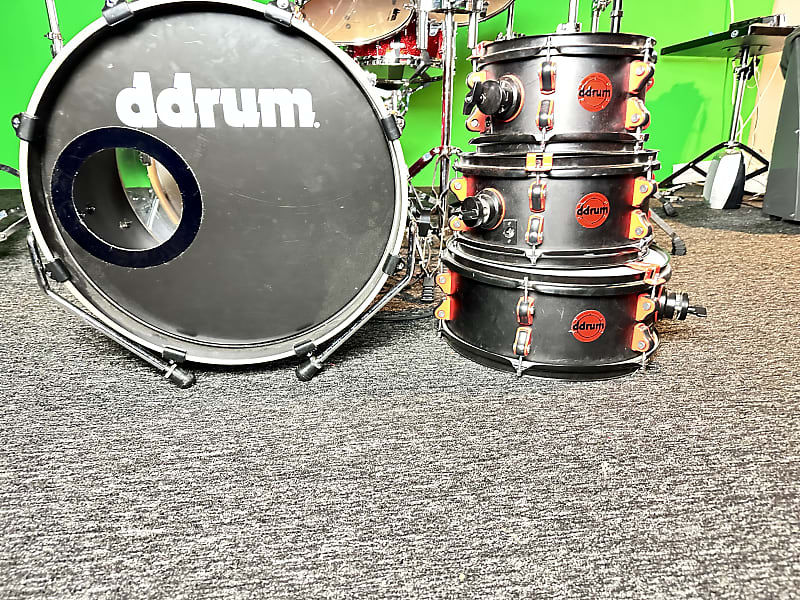 ddrum Hybrid CK - Matte Black/red lugs | Reverb