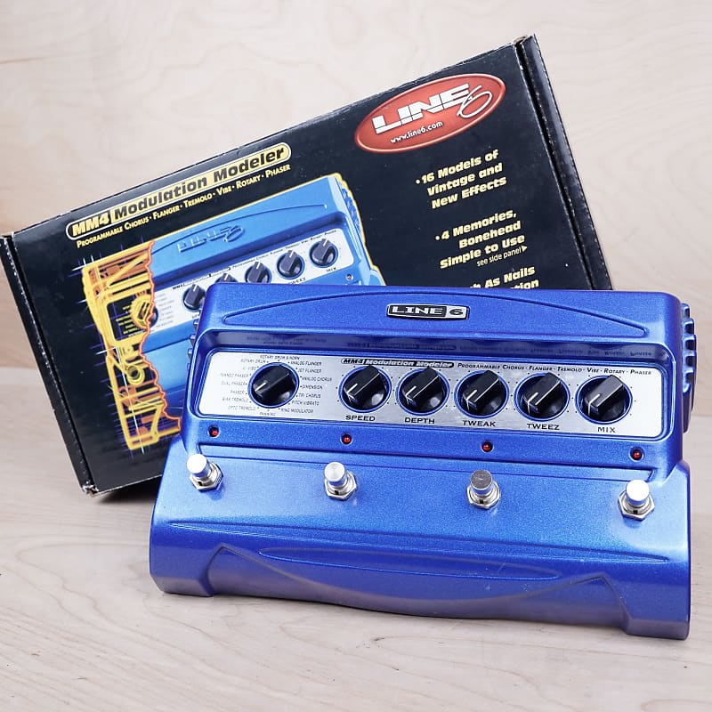 Line 6 MM4 Modulation Modeler Blue Made in USA | Reverb Australia