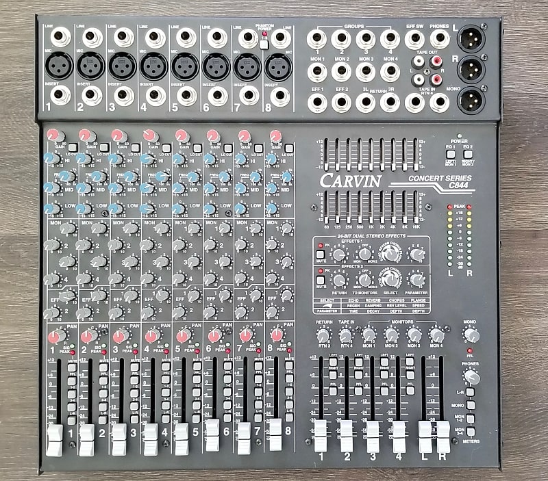 Carvin Concert Series C844 8 Channel Pro Mixer | Reverb