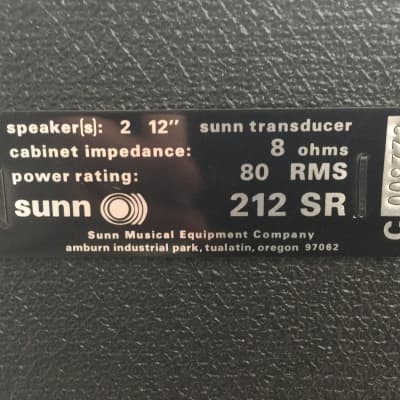 Sunn 212 SR Early 70s | Reverb