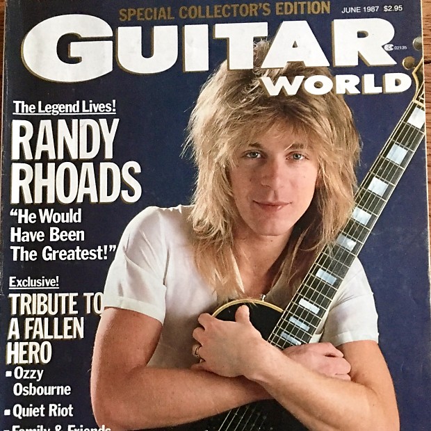 Guitar World Magazine June 1987 Randy Rhoads on the cover | Reverb