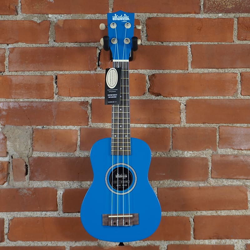 Kala Ukadelic Blue Ink Soprano Ukulele w/Gig Bag | Reverb