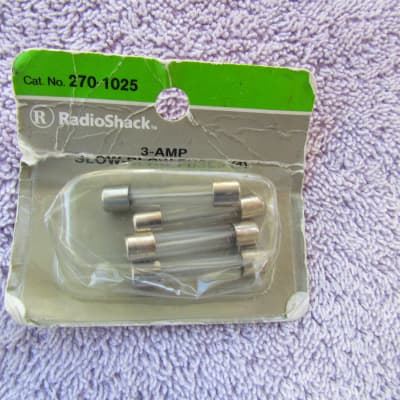 Radio Shack 3 Amp Slow Blow Fuses Package Of 4 In Original | Reverb