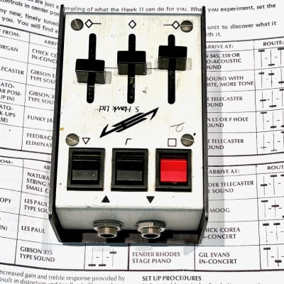 1970s original S.HAWK LTD. HAWK II 2 Treble Booster and Tonal | Reverb