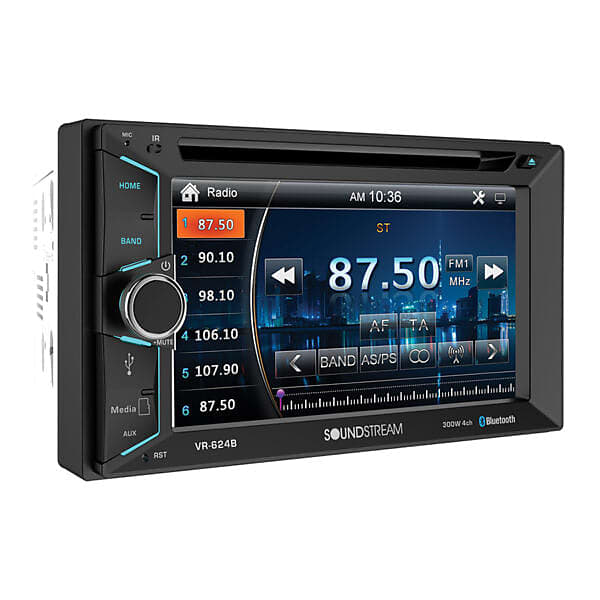 Soundstream VR-624B 6.2” 2-DIN Touchscreen DVD/CD Headunit w/ | Reverb