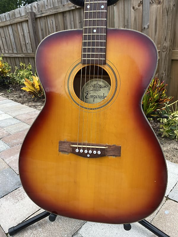 Emperador Emperador Acoustic guitar 1970's sunburst | Reverb