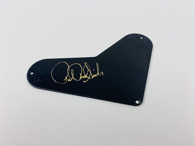 PRS Back Plate Cover-Paul Signed-Black | Reverb