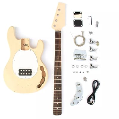 MM-Style DIY Bass Guitar Kit - Pre-Drilled Alder Body with | Reverb