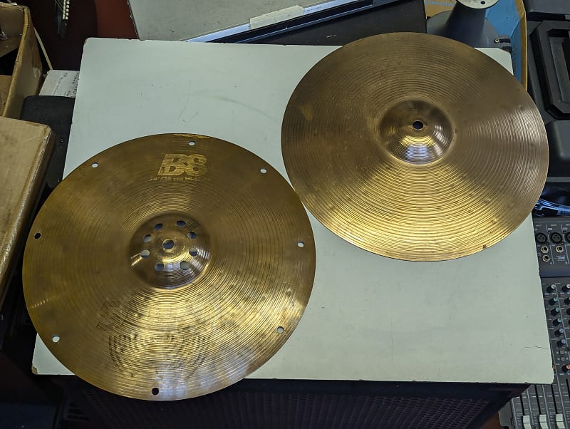 Unique! Sabian B8 "Quick Beat Style" 14" Hi-Hat Cymbals - | Reverb