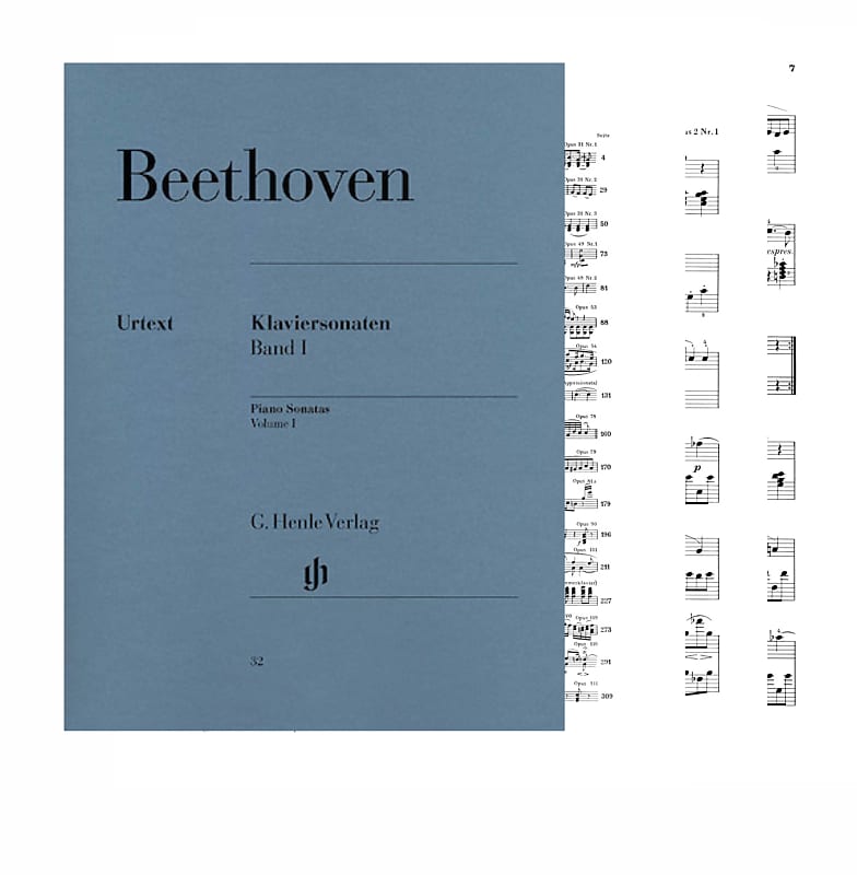 Beethoven Piano Sonatas Volume I Sheet Music – Henle Urtext | Reverb