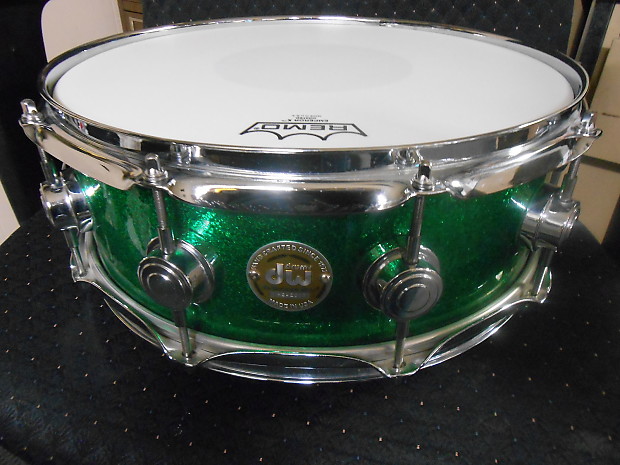DW Drums Collector series 2004 Green Flake | Reverb