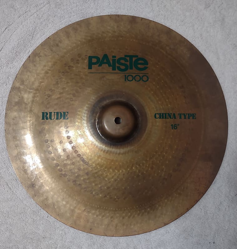 Paiste 1000 RUDE 16" China Type Cymbal - 1980s | Reverb