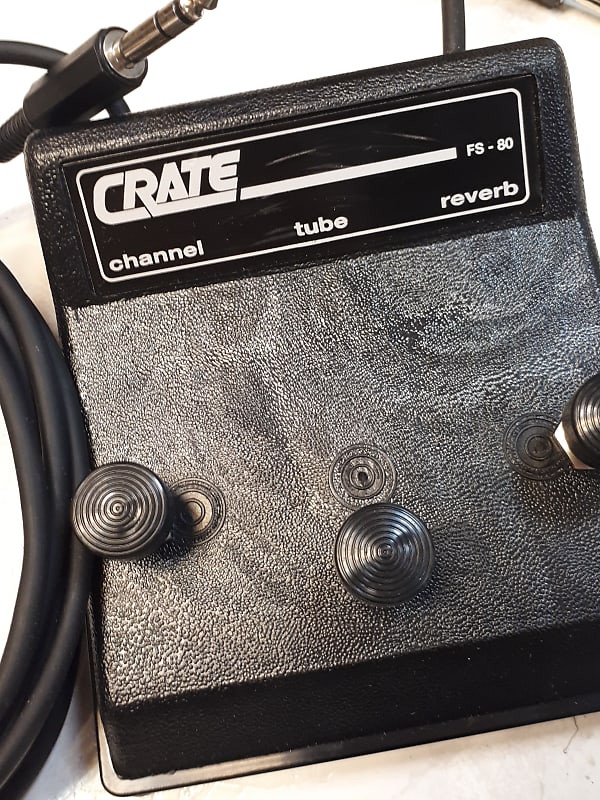 Crate FS-80 3 way vintage footswitch black* made in italy | Reverb