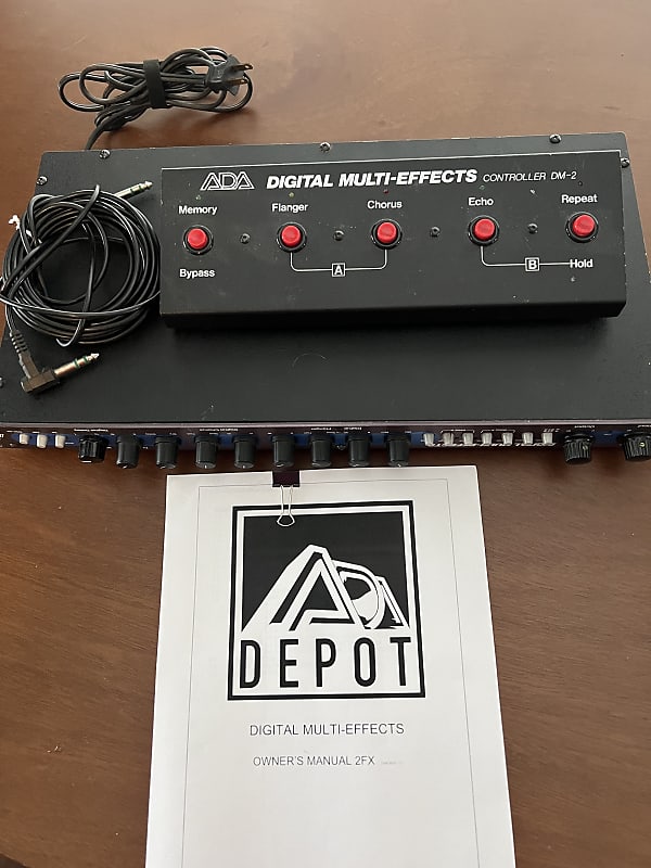 A/DA Digital Multi-Effects Processor Rack Unit & DM-2 Foot | Reverb