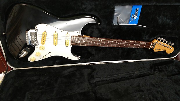 Fender 27-4302 Black Contemporary Stratocaster 1985 made in | Reverb