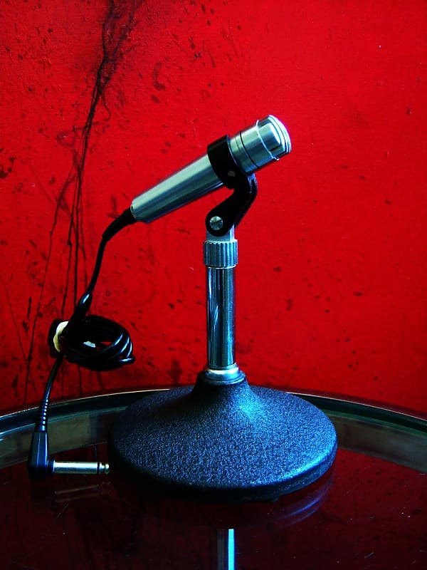 Vintage 1960's Calrad dynamic pill microphone Hi Z w cable & | Reverb