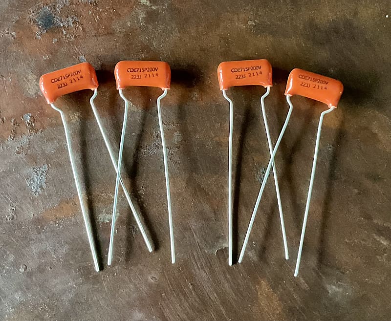.022uf @ 200v Orange Drop Capacitors 715P Series - TWO PAIR | Reverb