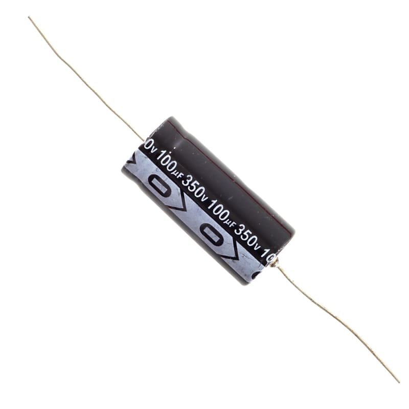 Axial Polarized Electrolytic Capacitor, 100uf @ 350VDC | Reverb
