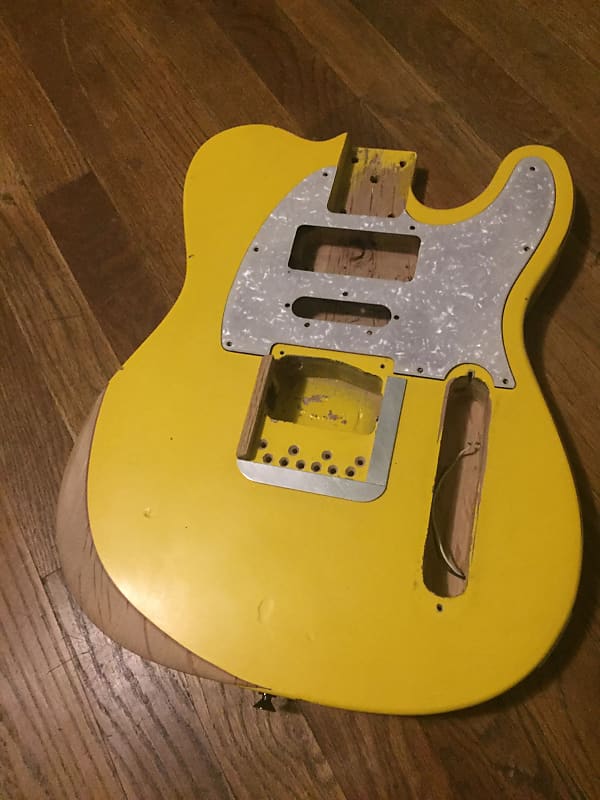 Unknown Telecaster body with 3 pickguards | Reverb