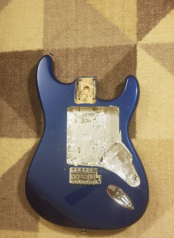 Fender Standard Strat Body Electron Blue w/ Swimming Pool | Reverb