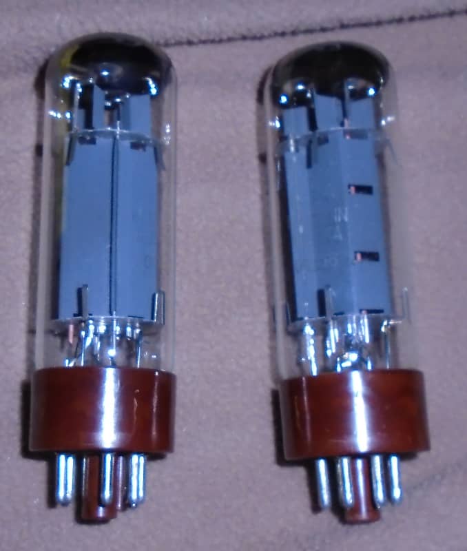 Winged C EL34 Vacuum Tubes Matched Pair Used Good Working | Reverb
