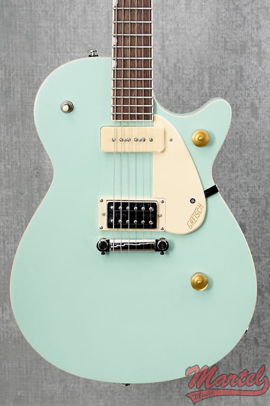 Gretsch G2215-P90 Streamliner Junior Jet Mint Metallic Demo | Reverb