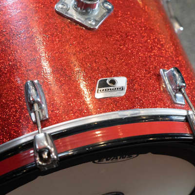 Vintage Ludwig USA Rocker 3pc Kit - Red Sparkle | Reverb