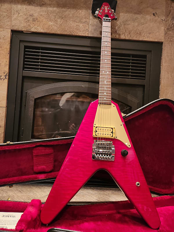 Hamer (USA) KK Downing Vector V 1984-1985 - Transparent Red | Reverb