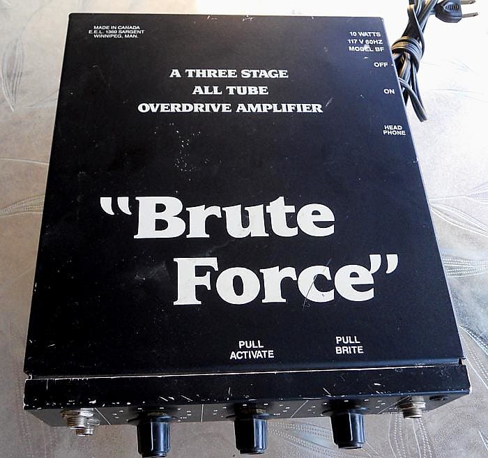 Garnet Brute Force 3 Stage All Tube Overdrive Unit Very Rare | Reverb