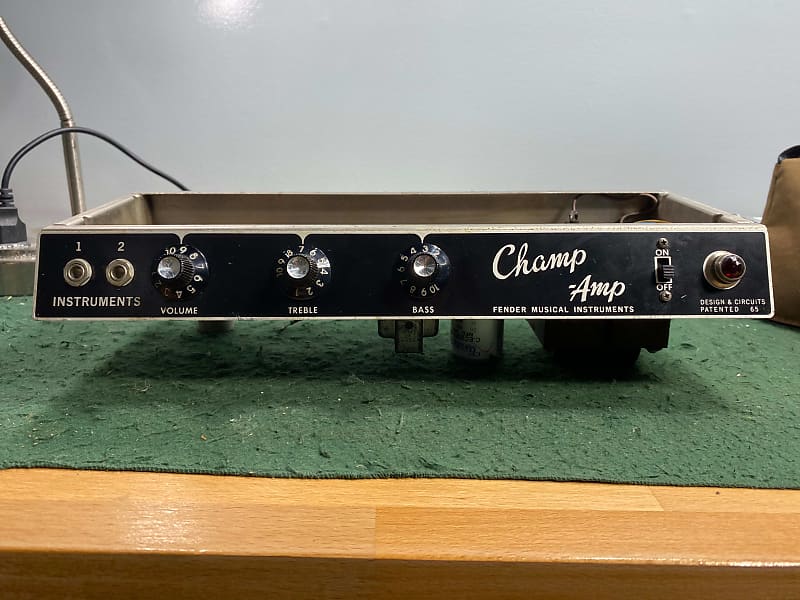 FENDER 1965 CHAMP Blackface Vintage - Guitar chassis only (no | Reverb