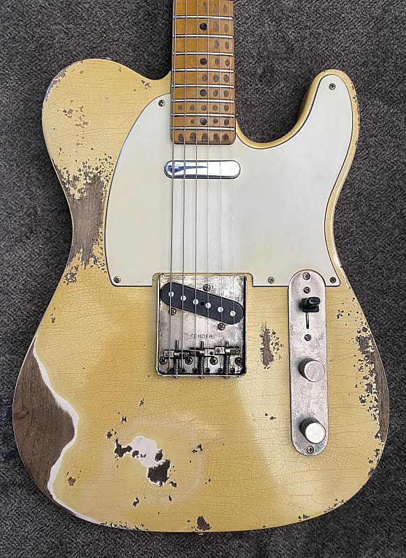 RELIC TELECASTER -OLYMPIC WHITE-SMUGGLER’S ROUT. | Reverb
