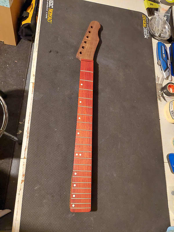 Freestone Padouk on Figured Walnut 24.75 Conversion T-Style | Reverb