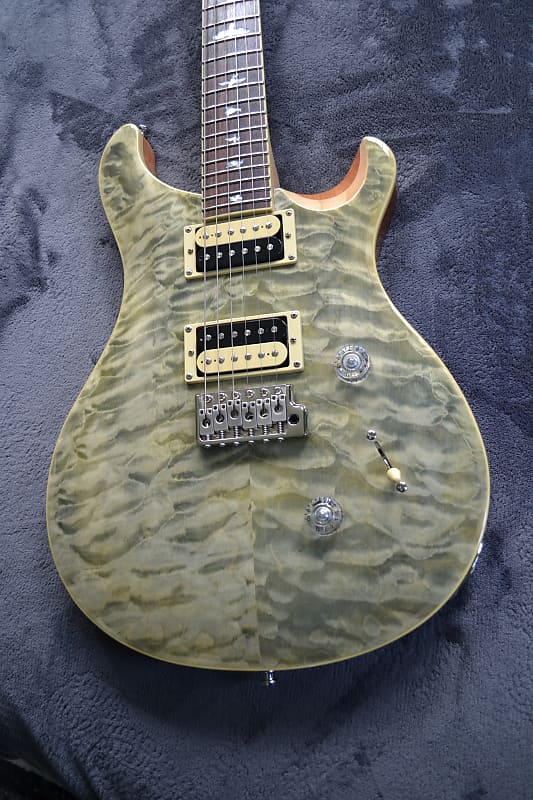 PRS SE Custom 24 - Mint! 2017 Quilted Trampas Green Top | Reverb