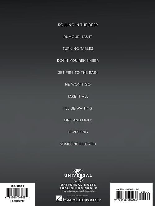 Adele - 21 Piano/Vocal/Guitar Artist Songbook | Reverb