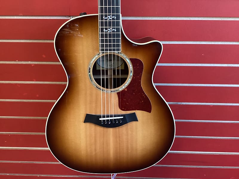 Taylor 414CE Custom Acoustic Electric Guitar Sunburst Flash | Reverb