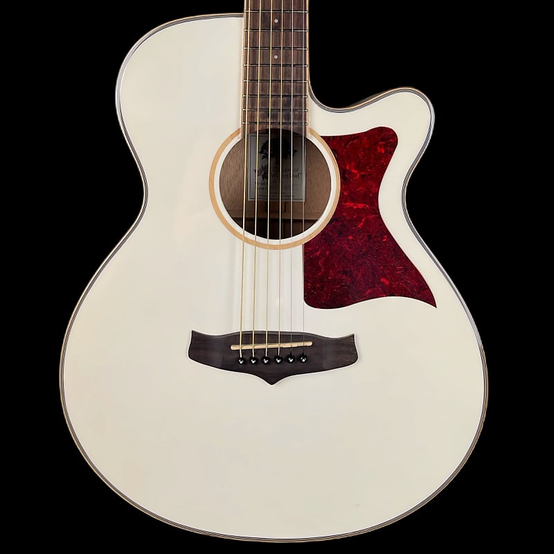 Tanglewood TW4 Winterleaf Super Folk Cutaway in White | Reverb UK